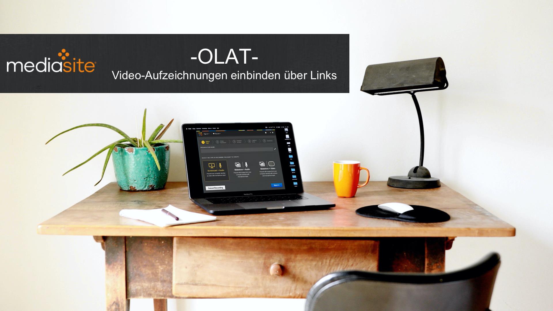 OLAT-Video-Aufzeichnungen einbinden über Links